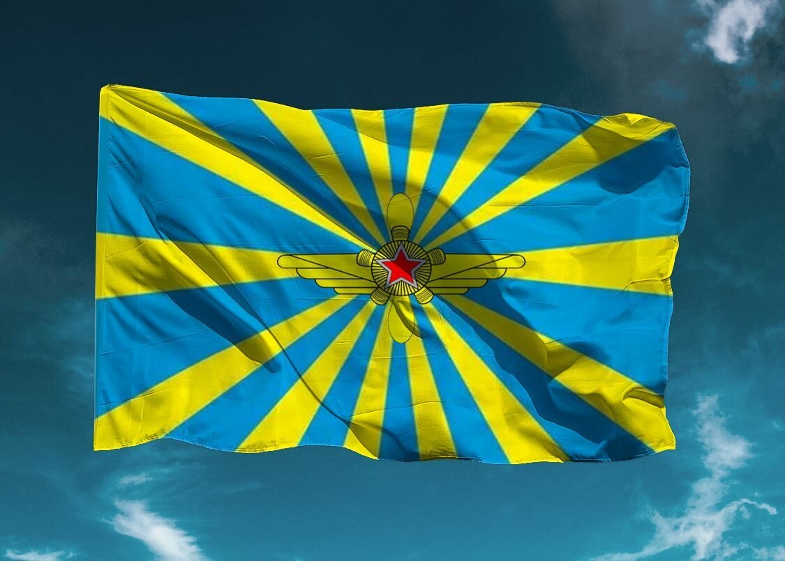 Флаг инженерно-авиационной службы ВВС СССР, 70х105 см на сетке