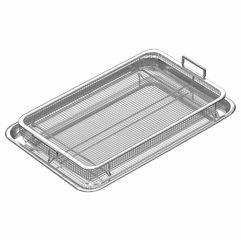 Штабелируемые стеллажи, корзина для фритюрницы из нержавеющей стали, поднос дегидратора, многофункциональные аксессуары духовки с беконом
