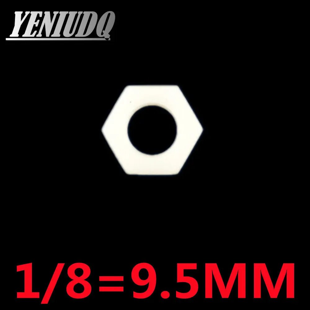 Пластиковые гайки фланцевые 1/8 1/4 3/8 1/2 3/4 дюйма