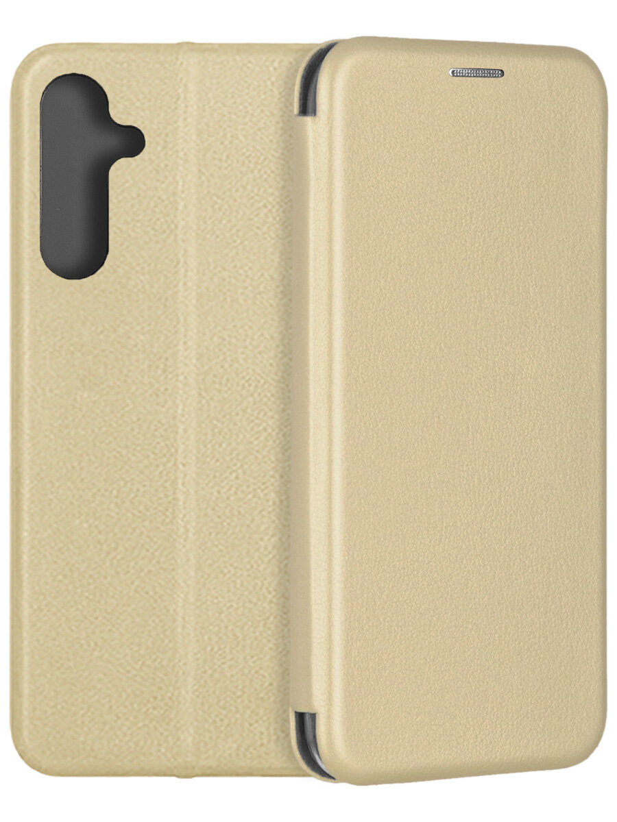 Чехол-книжка для Samsung Galaxy A16 A165 золотистый / подставка, отделение для карт
