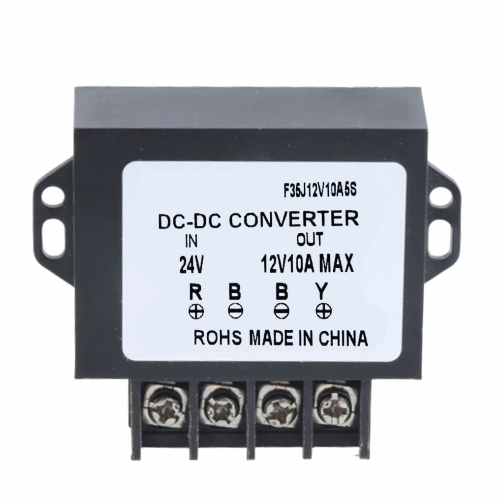 Водонепроницаемый понижающий адаптер питания с 24 В до 12 В, 10 А.
