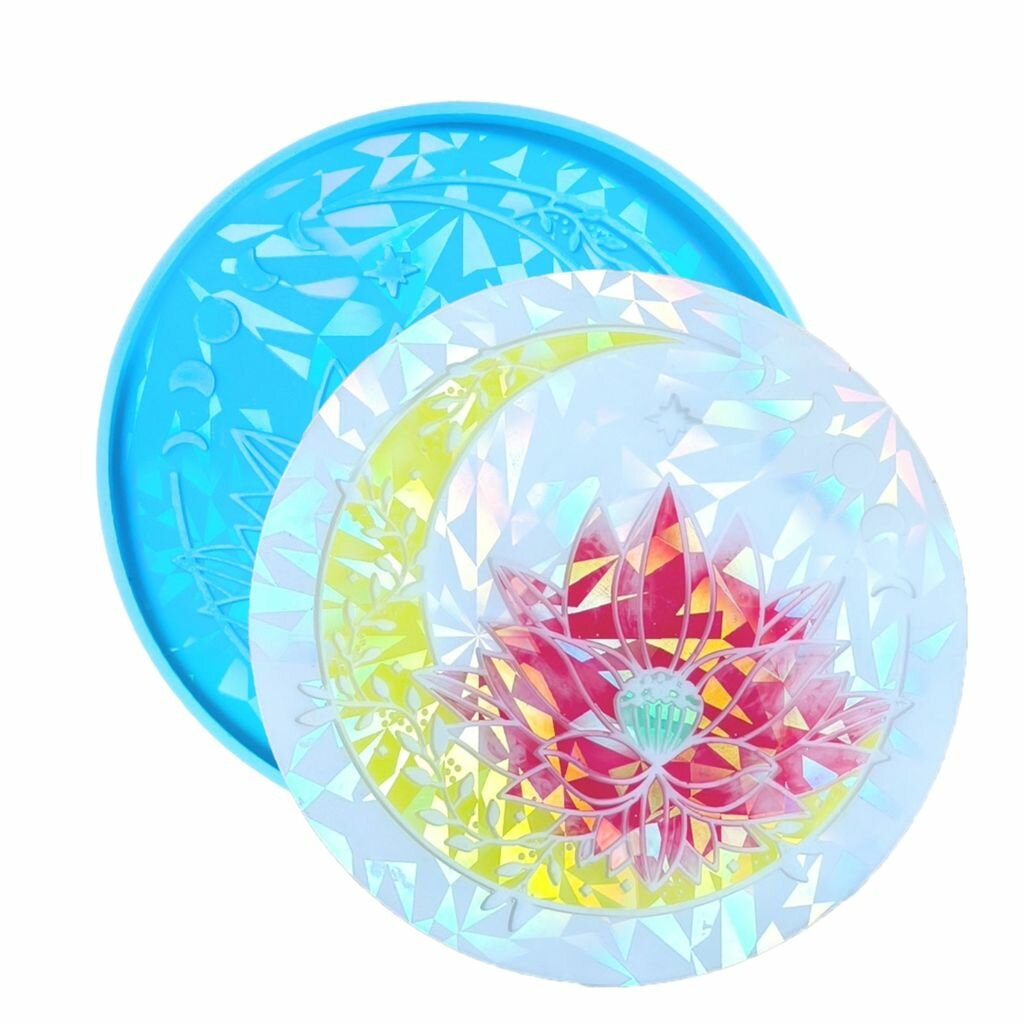 Кристалл эпоксидной смолы поделки лотоса горки голографические силиконовые формы