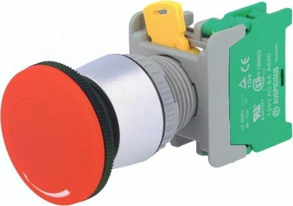 Переключатель AUSPICIOUS LEB22-1/O безопасности NO 22мм красный Кнопка гриб 1 шт