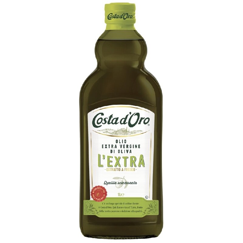 Масло COSTA d ORO L'EXTRA оливковое E.V. нерафинированное /стекло/ 1л