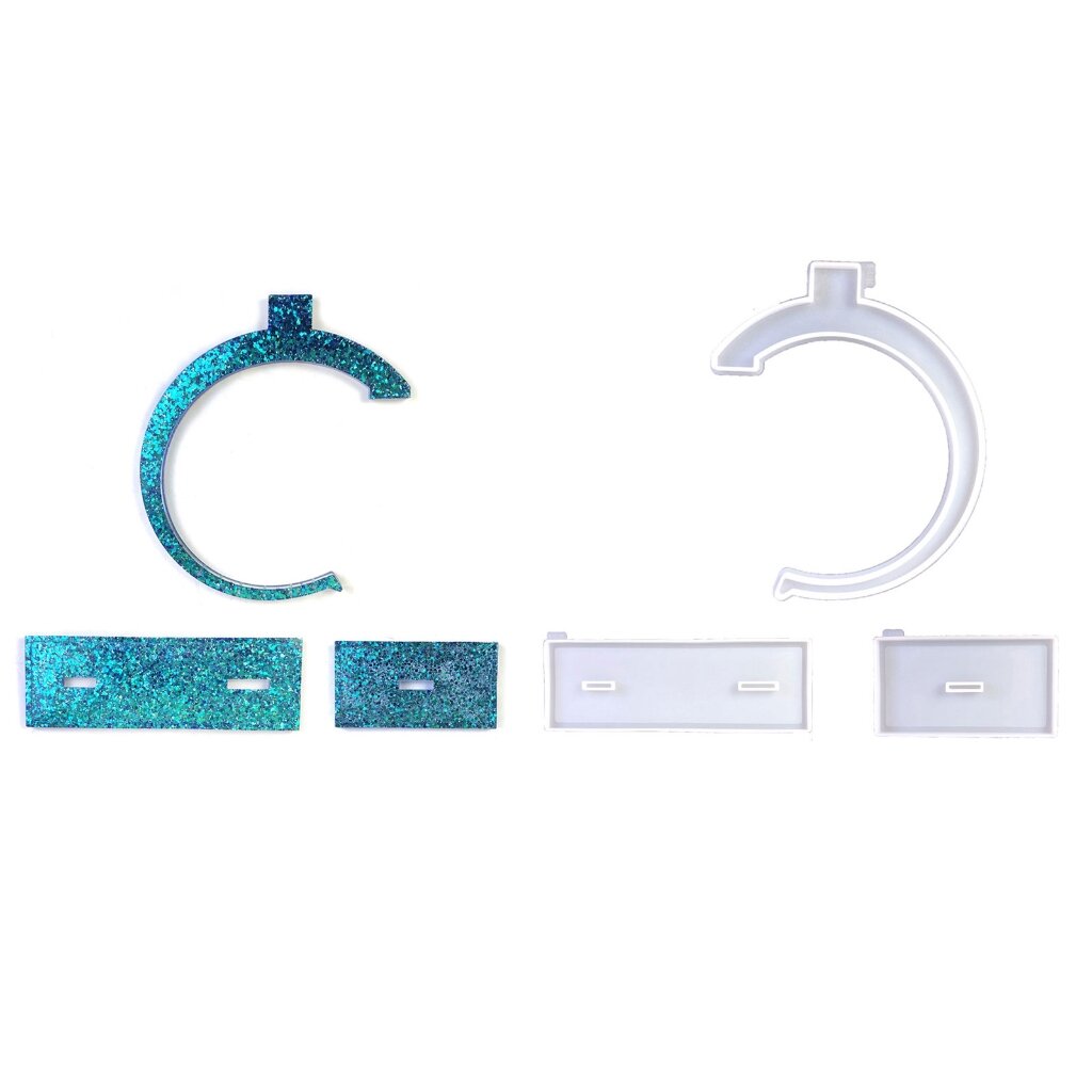 Красота Держатель Ювелирных Изделий Эпоксидная Смола Силиконовая Литейная Форма Колошение Стенд Дисплей Формы для Хранения Ювелирных Изделий Стеллаж Вешалки