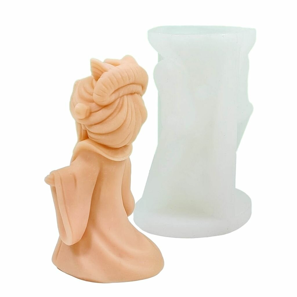 (1шт) Форма для старинной кукольной свечи-369