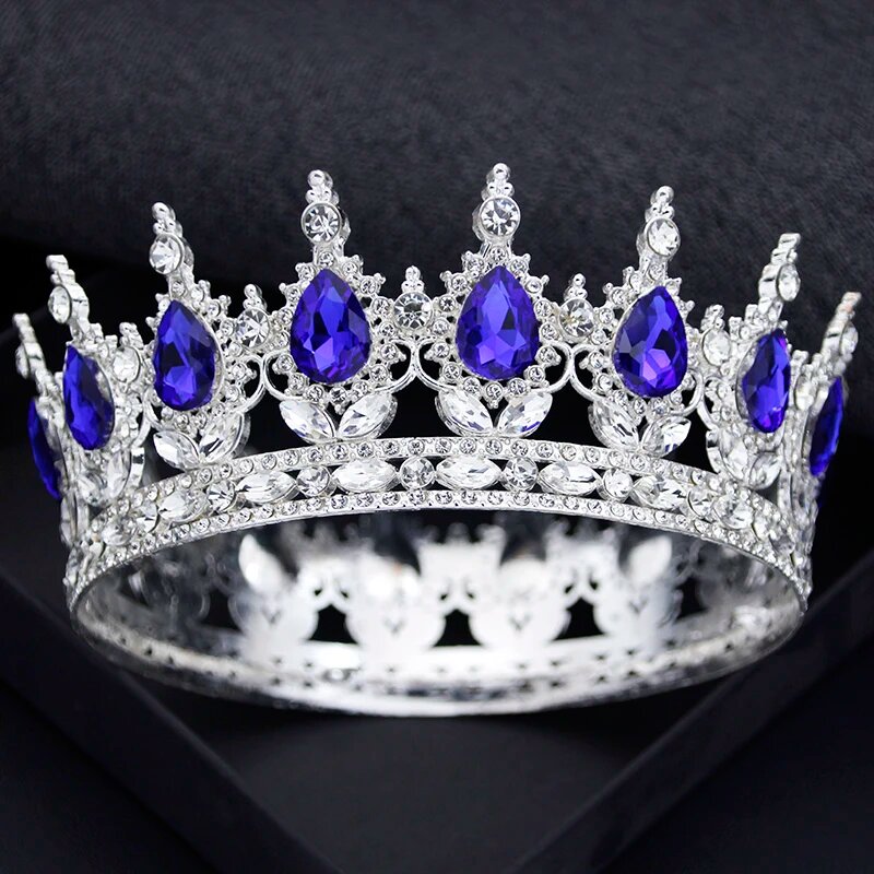 Короны и диадемы Cenmon Фиолетовый, Silver Blue