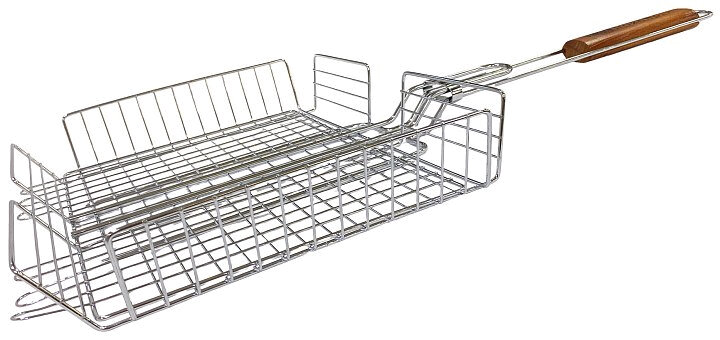 Глубокая решетка барбекю 350*260 мм для гриля из нержавеющей стали, устойчивый дизайн