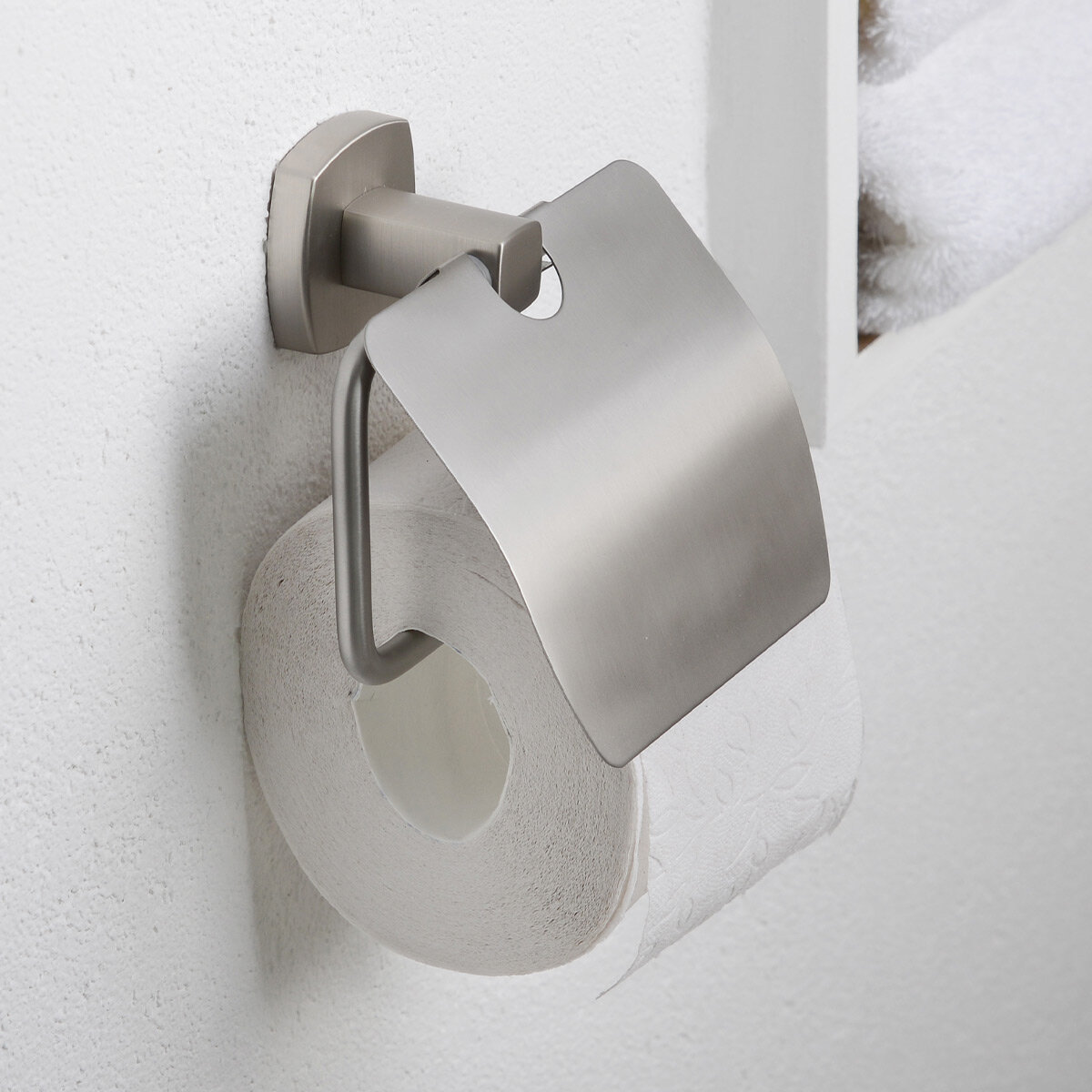 Держатель для туалетной бумаги с крышкой Istad WESS цвет Никель
