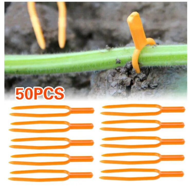 Пластиковые зажимы для растений 50 шт.
