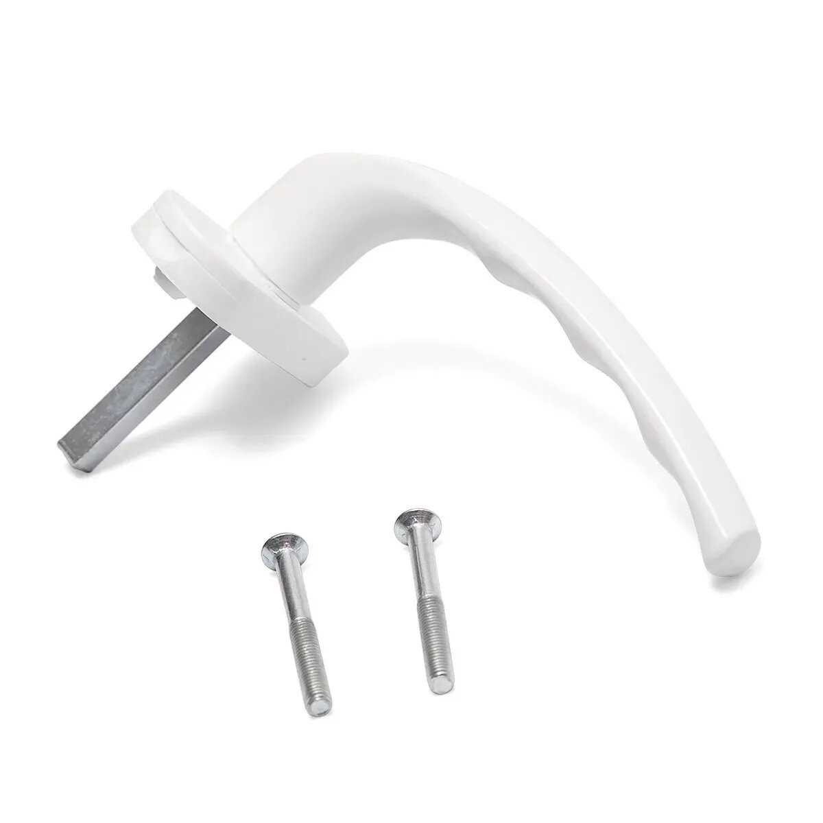 Ручка оконная ТИС "МакБет", штифт 35 мм, металлическая, белая (23528)