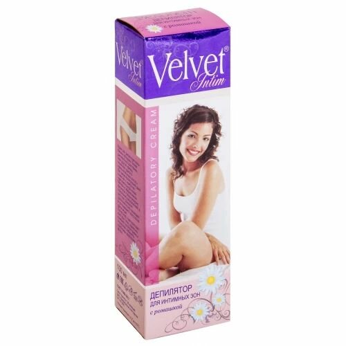 Крем для депиляции VELVET для интимных зон с ромашкой, 100 мл