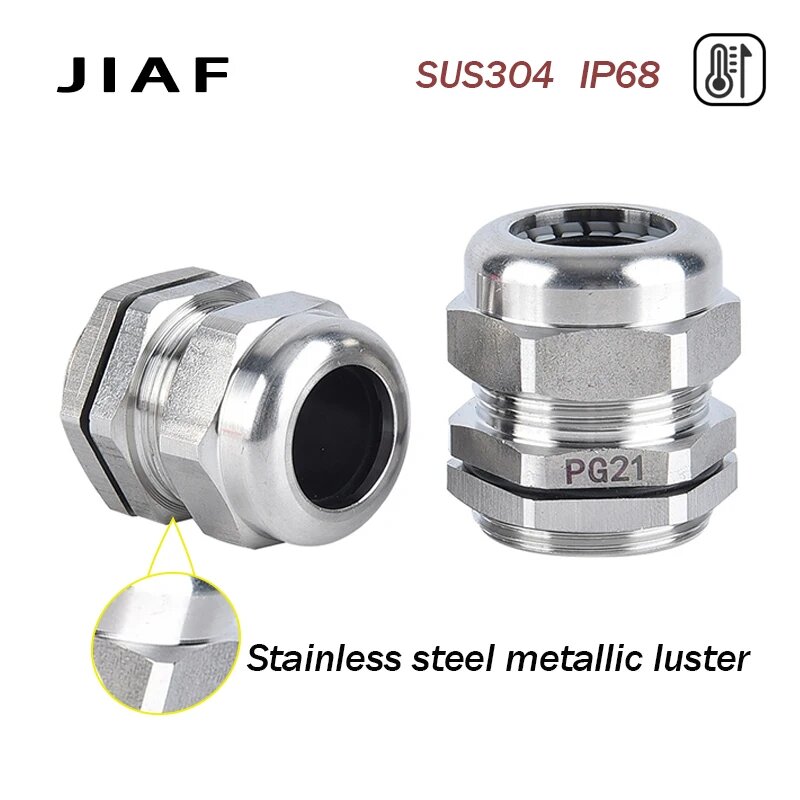 Водонепроницаемый кабельный ввод из нержавеющей стали PG7 M12 M16X1.5 For 5-10mm