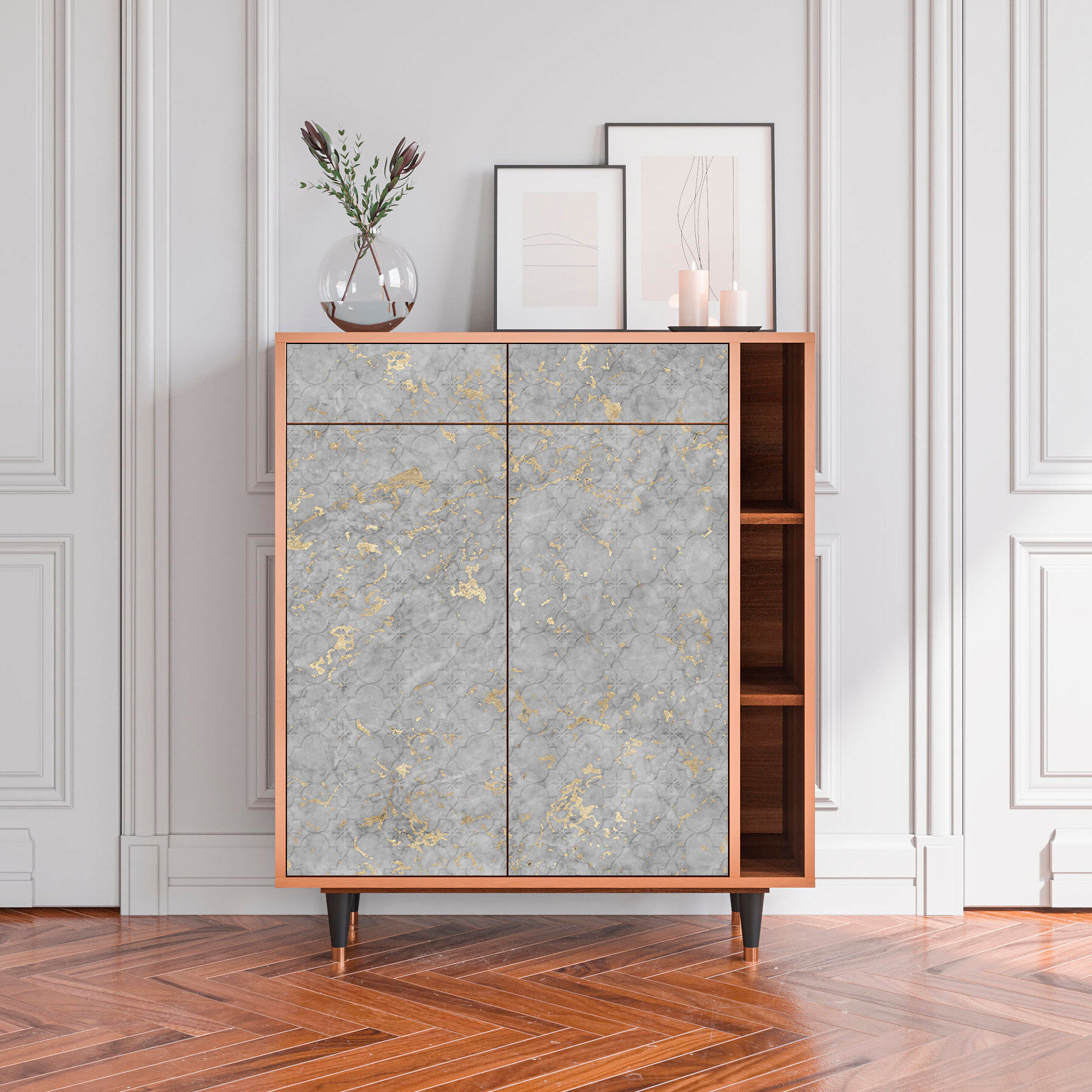 Комод - STORYZ - BS6 Mariana Trench, Размер - 94 x 110 x 41 см, Цвет корпуса - , Орех