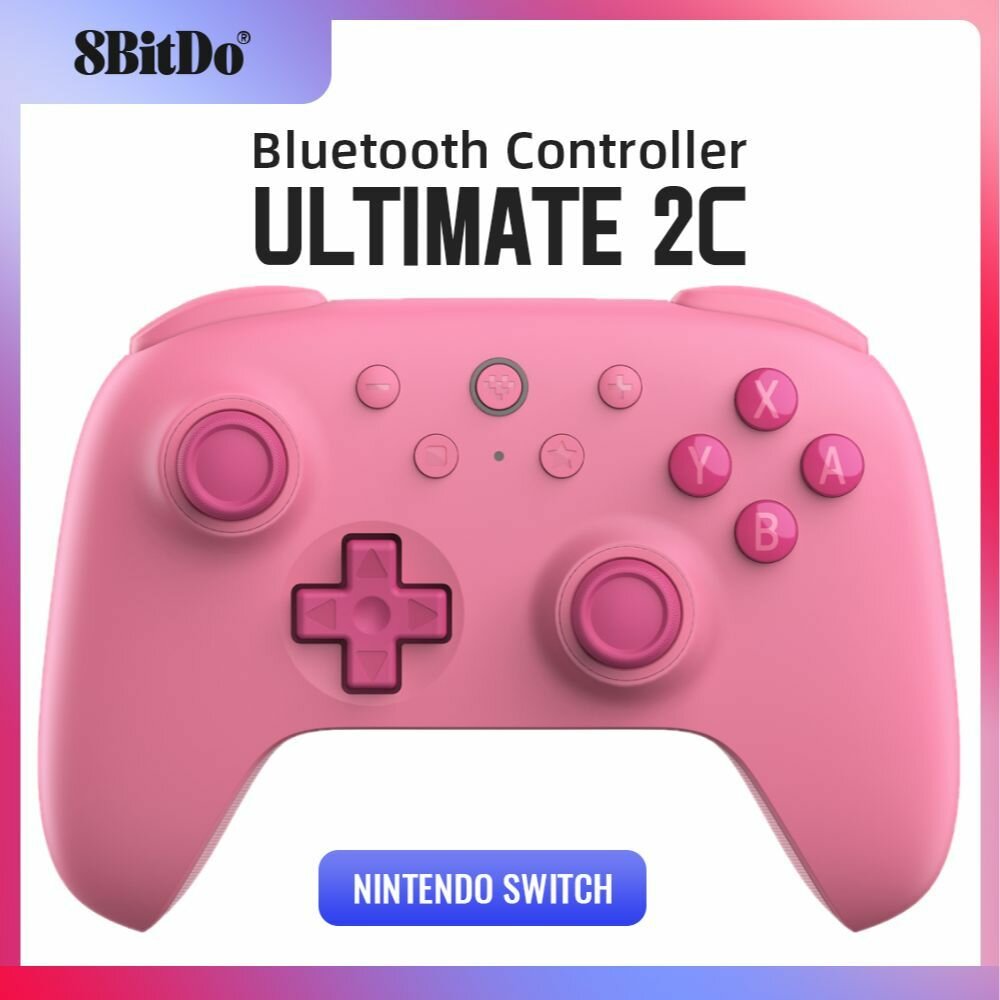 8BitDo Ultimate 2C Bluetooth-контроллер Геймпад с 6-осевым управлением движением и вибрацией с эффектом Холла для Nintendo Switch