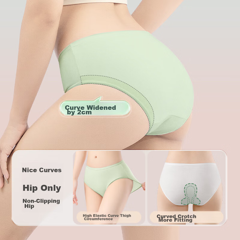 BADIGAO Disposable Underwear for Women, Maternity Pure Cotton Sterile Travel Shorts, Postpartum Large Size Daily Disposable Panties, 7 Pieces XL