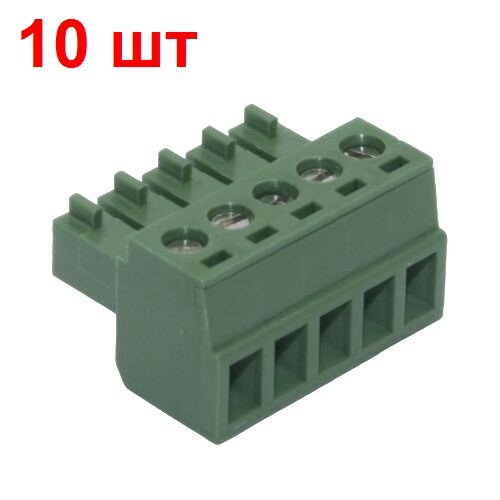 Клеммник на кабель 10 шт. угловой 5 конт. MC420-381-05P