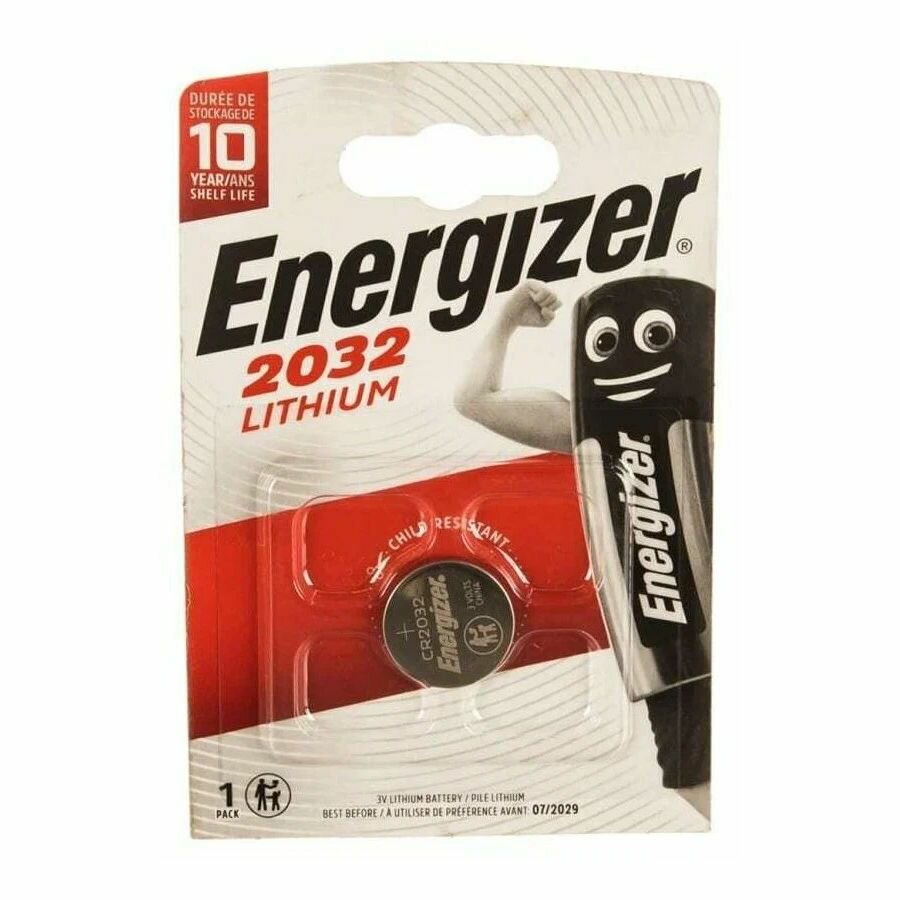 Батарейка литиевая ENERGIZER CR2032 дисковая 3В (бл1)