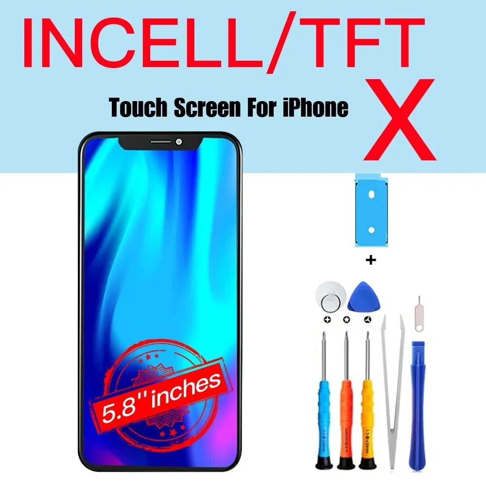 PINZHENG Высококачественный экран AMOLED INCELL LCD OLED OEM для iPhone 11 12 13 Mini Pro Max XS XR MAX Замена дисплея с инструментом INCELL For X