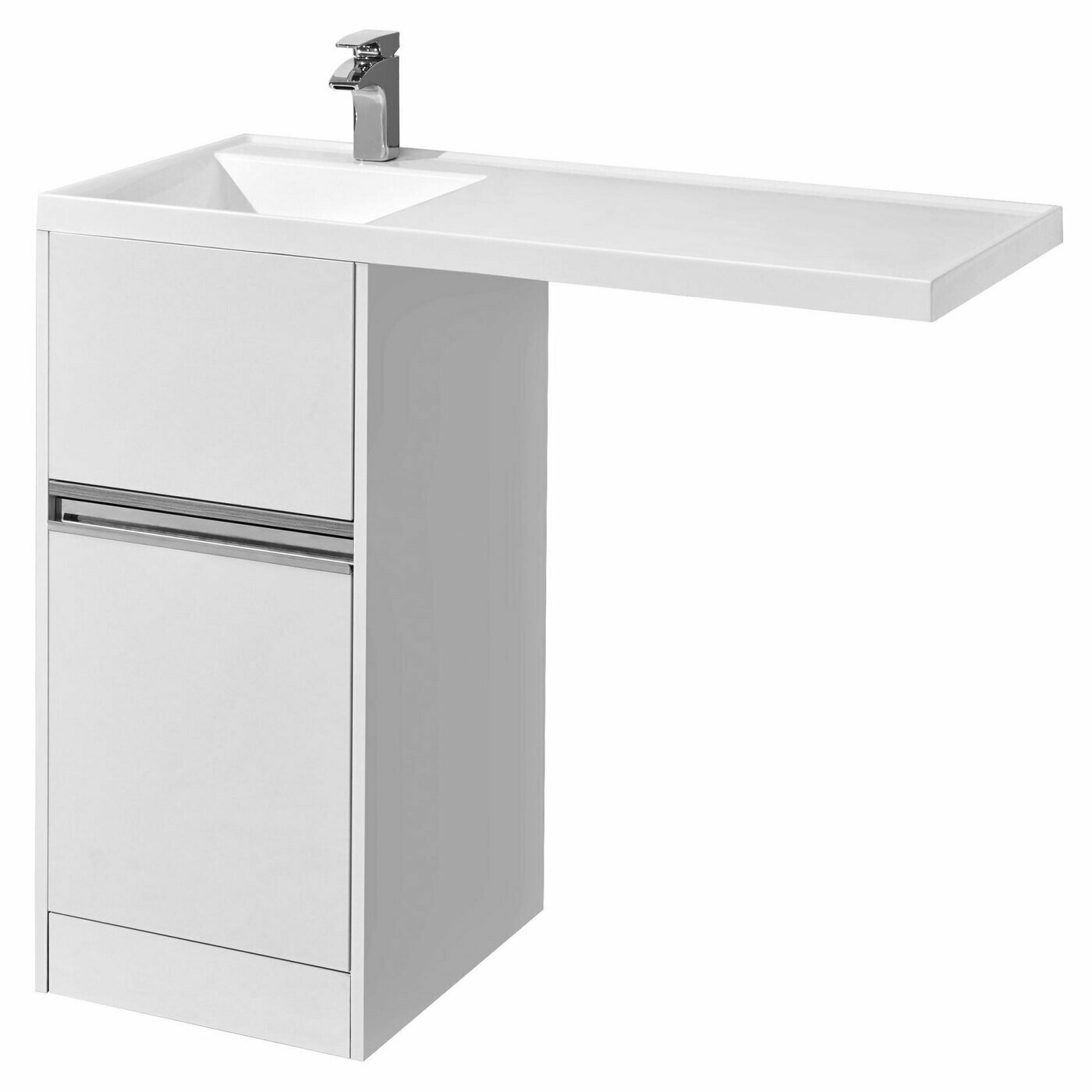 Тумба с раковиной Акватон Лондри 40 1A2360K1LH010 левая