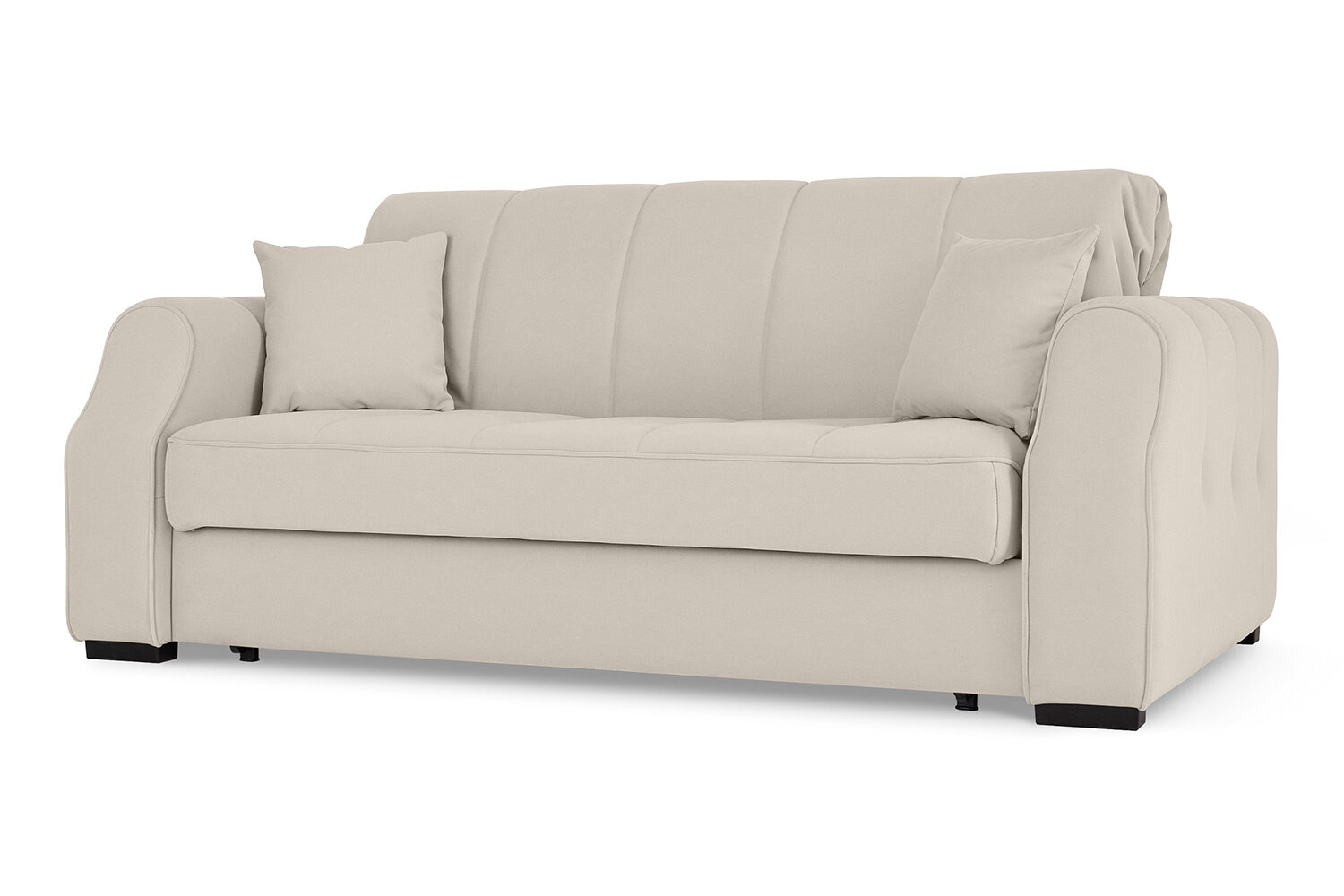 Диван-кровать DREAMART Тулуза 207х92х117 см, обивка велюр, цвет бежевый