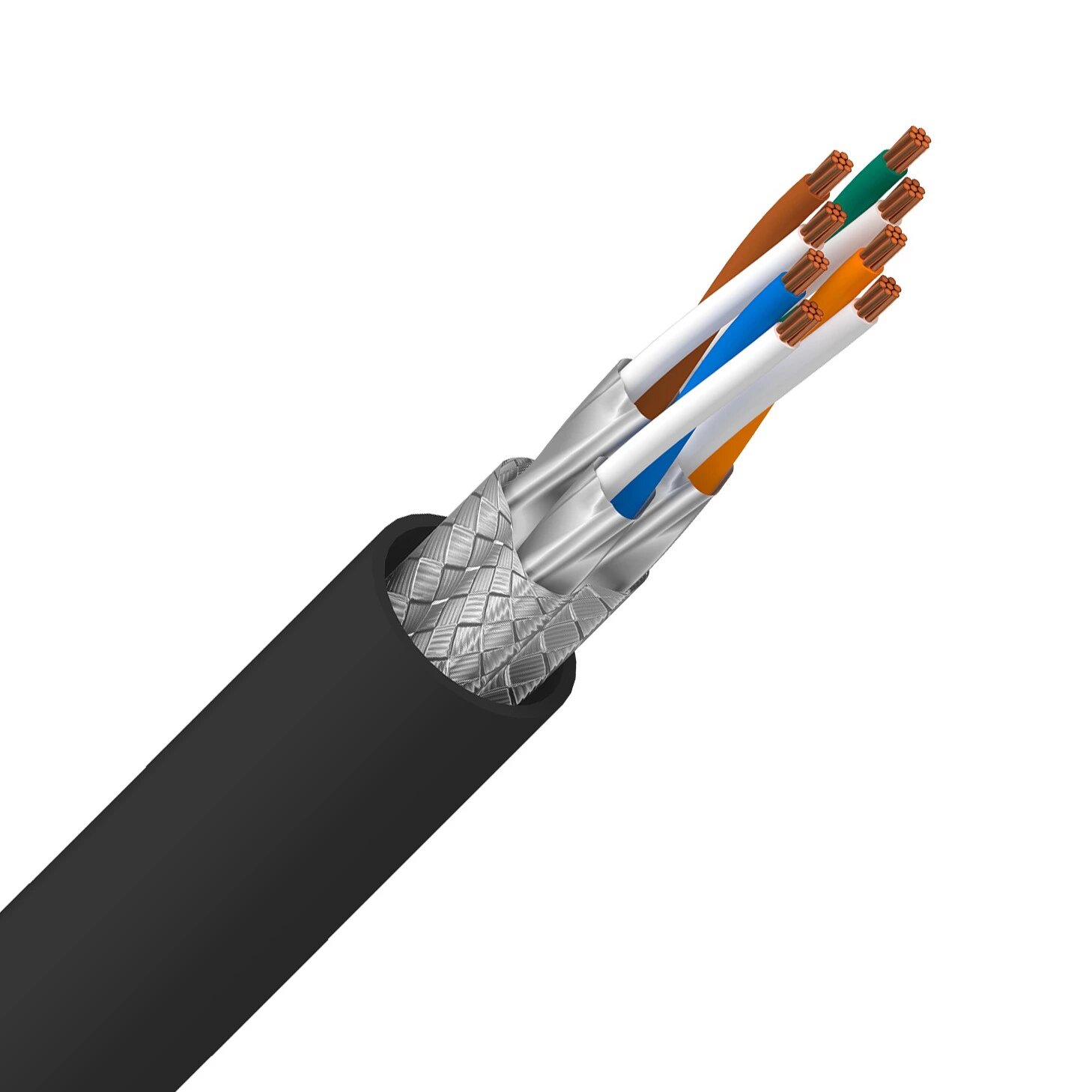 Кабель витая пара в нарезку BELDEN 74005PU.02305 Black, 1 м