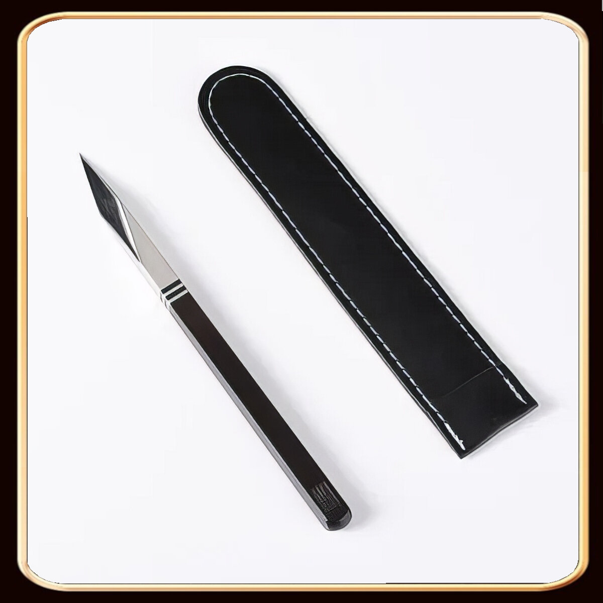 Нож для пуэра - Шило для колки пуэра, с чехлом из эко-кожи.