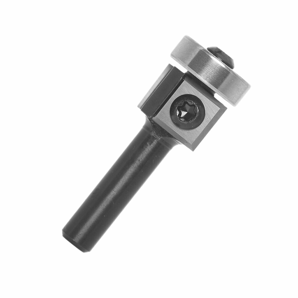 Твердосплавная фреза с вставкой для заподлицо, верхний и нижний подшипник с покрытием, хвостовик 8 мм для обработки дерева