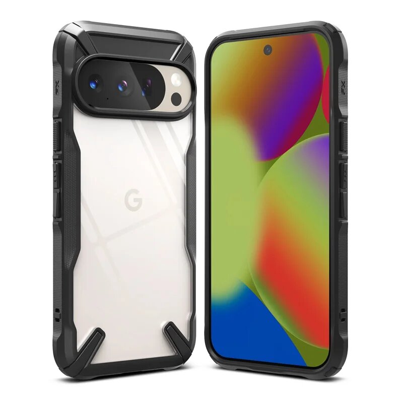 Чехол Ringke Fusion-X, предназначенный для Google Pixel 10/10 Pro, мягкая рамка из ТПУ и прозрачная жесткая задняя крышка Hybrid Magsafe Black for 10 10 Pro