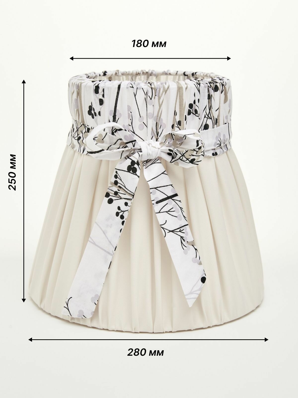 Абажур Е27 "Лея" для настольной лампы, ретро, фигурный, прованс/Пермский свет