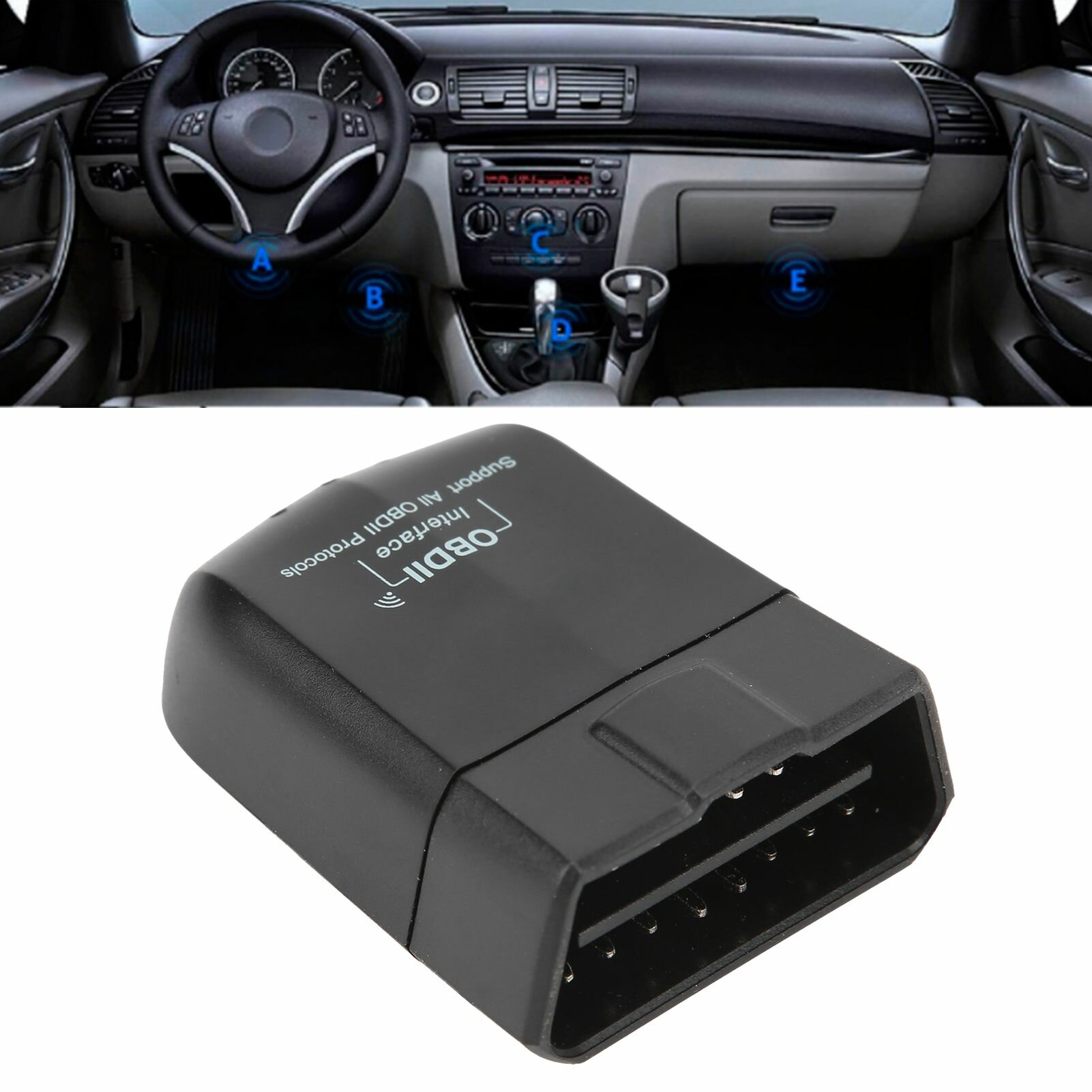 Адаптер ELM327 OBD2 WiFi/Bluetooth для Android/iOS