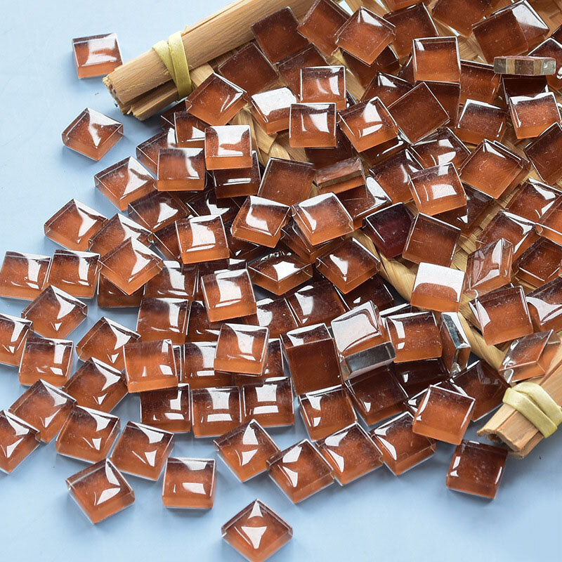 Стеклянная мозаика коричневый 10х10х4мм, Сделай сам Наборы для самостоятельного изготовления