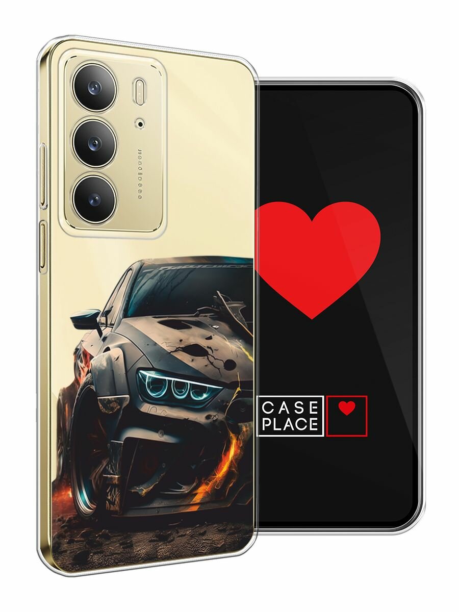 Чехол на Realme C75 4G / Реалми C75 4G с принтом "На износ", прозрачный — фото 1