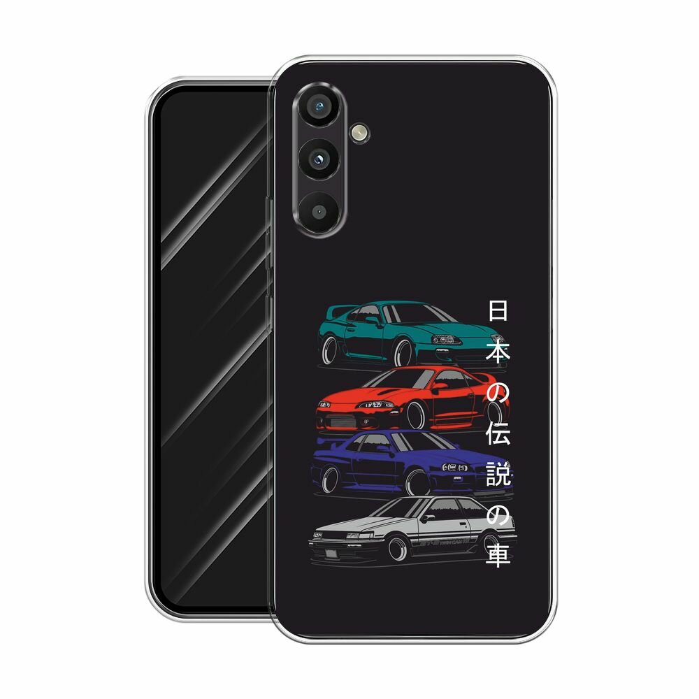 Чехол на Samsung Galaxy A34 / Самсунг A34 с принтом "JDM Legend cars" — фото 1