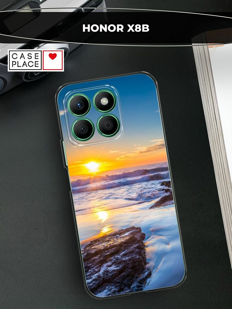 Силиконовый чехол на Honor X8B / Хонор X8B с принтом "Восход 6"