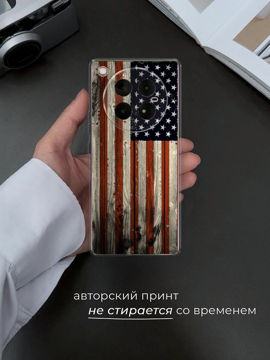 Чехол на Infinix Zero 40 4G / Инфиникс Зеро 40 4G с принтом "США" — фото 1