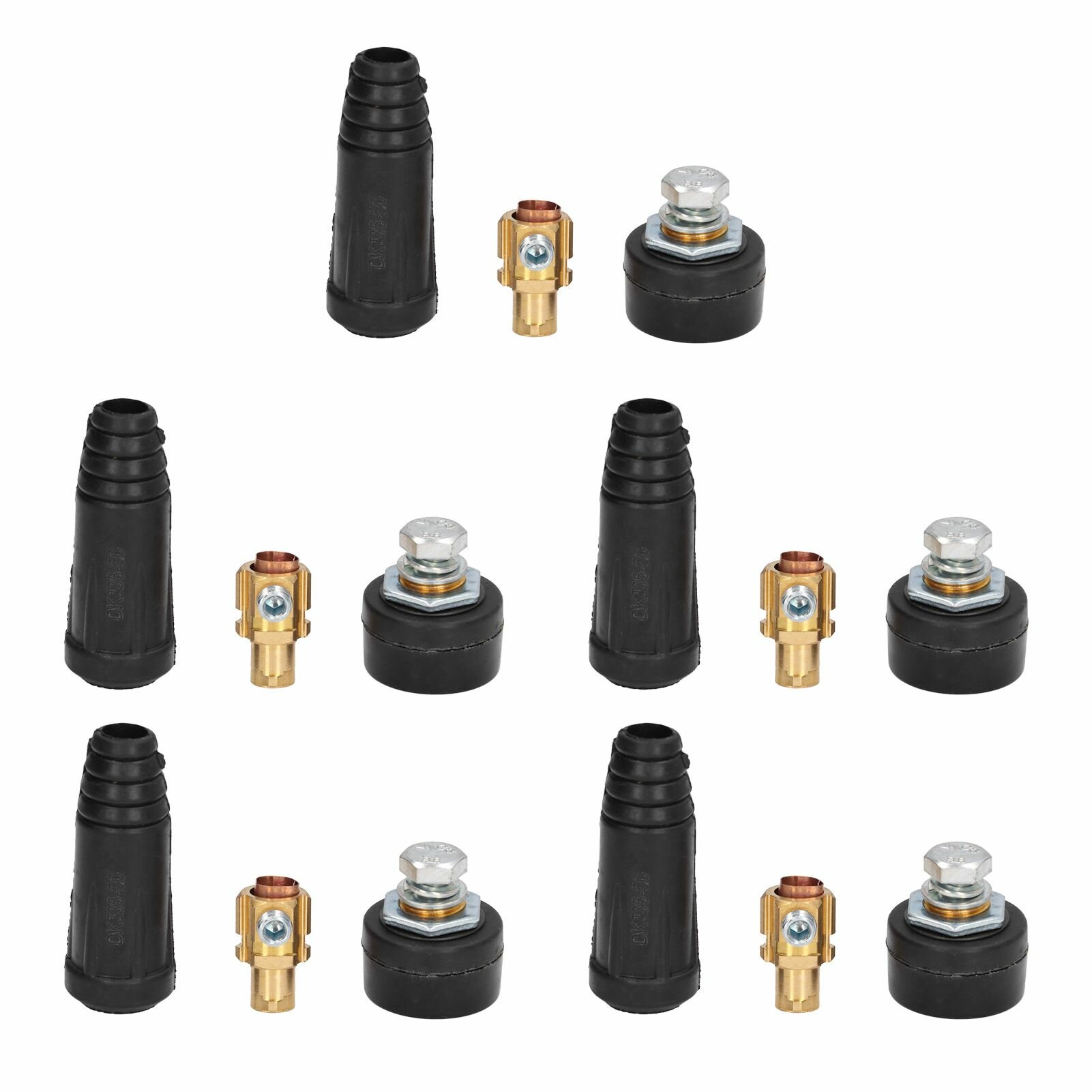 5 комплектов разъемов для сварочных кабелей, комплект быстроразъемных розеток европейского стандарта 200 315A для машины