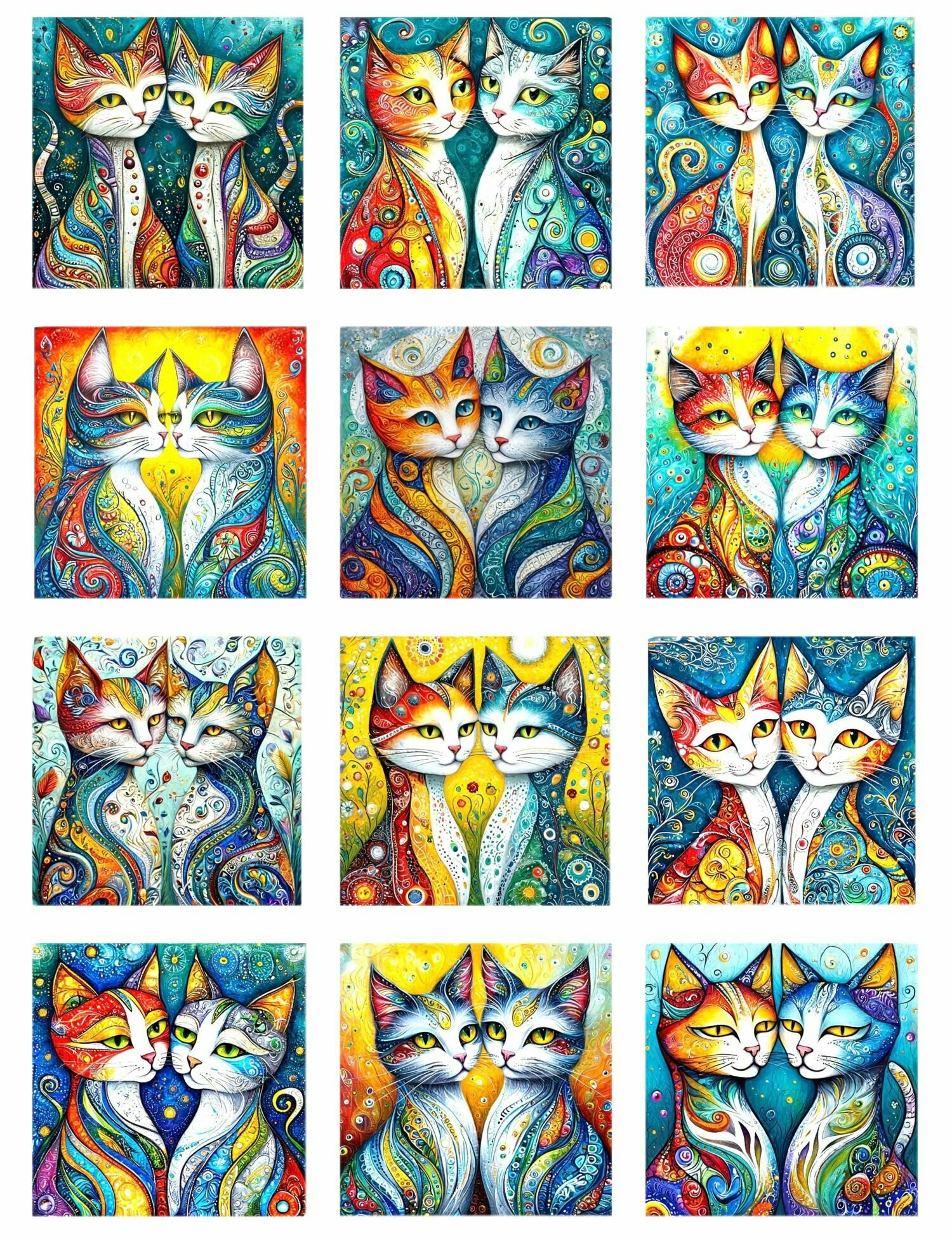 Водорастворимая картинка для мыла А4 "Кошки"