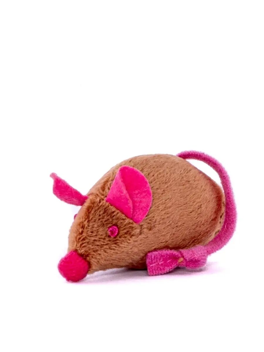 Игрушка для кошек мягкая Мышка плюшевая