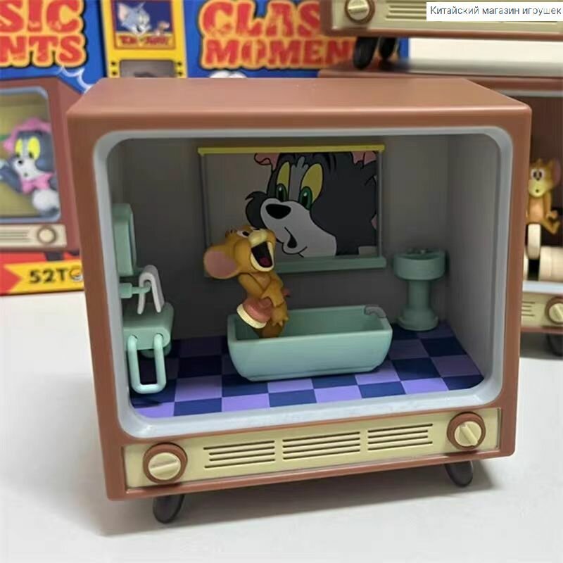 52TOYS-TOM and JERRY Figures/Tom и Jerry Классические Моменты Серия Фигурки, Изысканный подарок,9cm