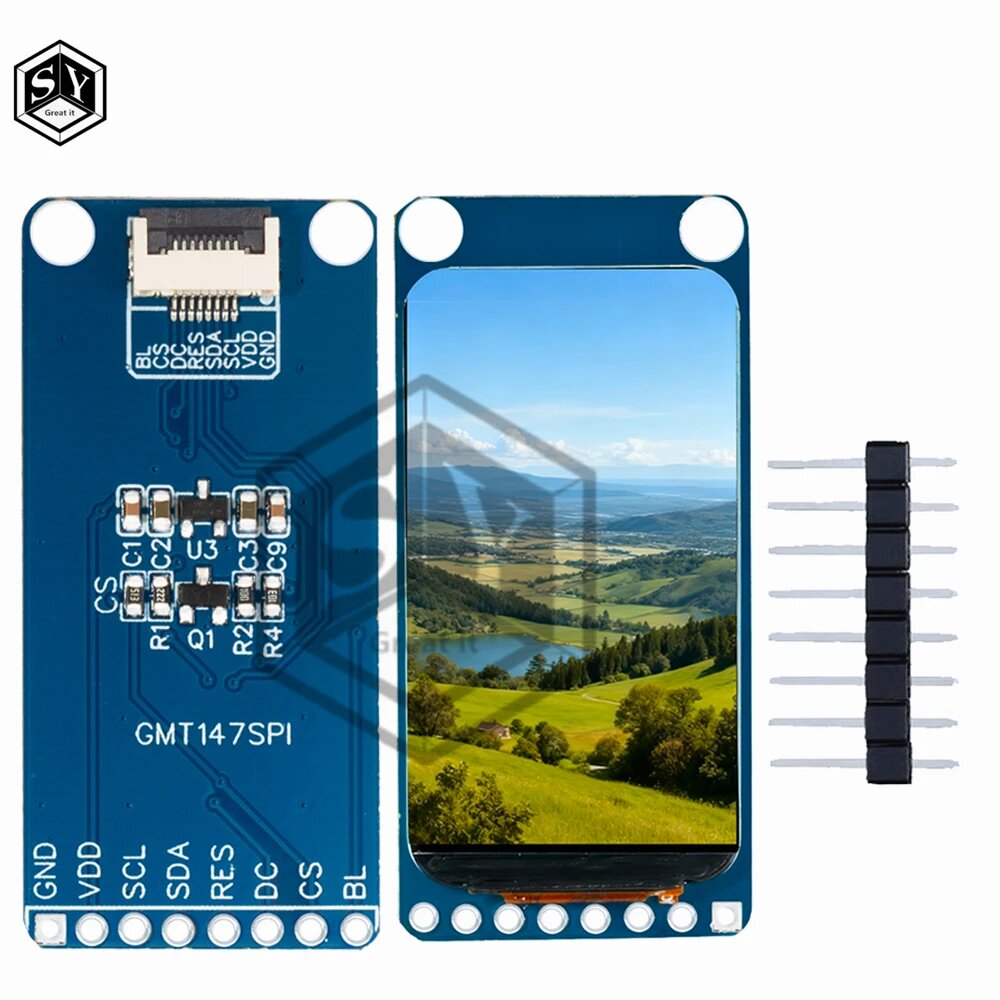 ЖК-дисплей Baishundianzi 1.47" Цвет: 1pc