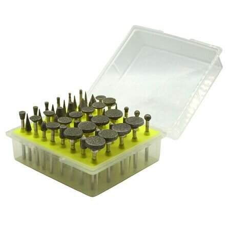 Набор алмазных фрез №150 (50 шт) для мрамора, хвостовик 3 мм