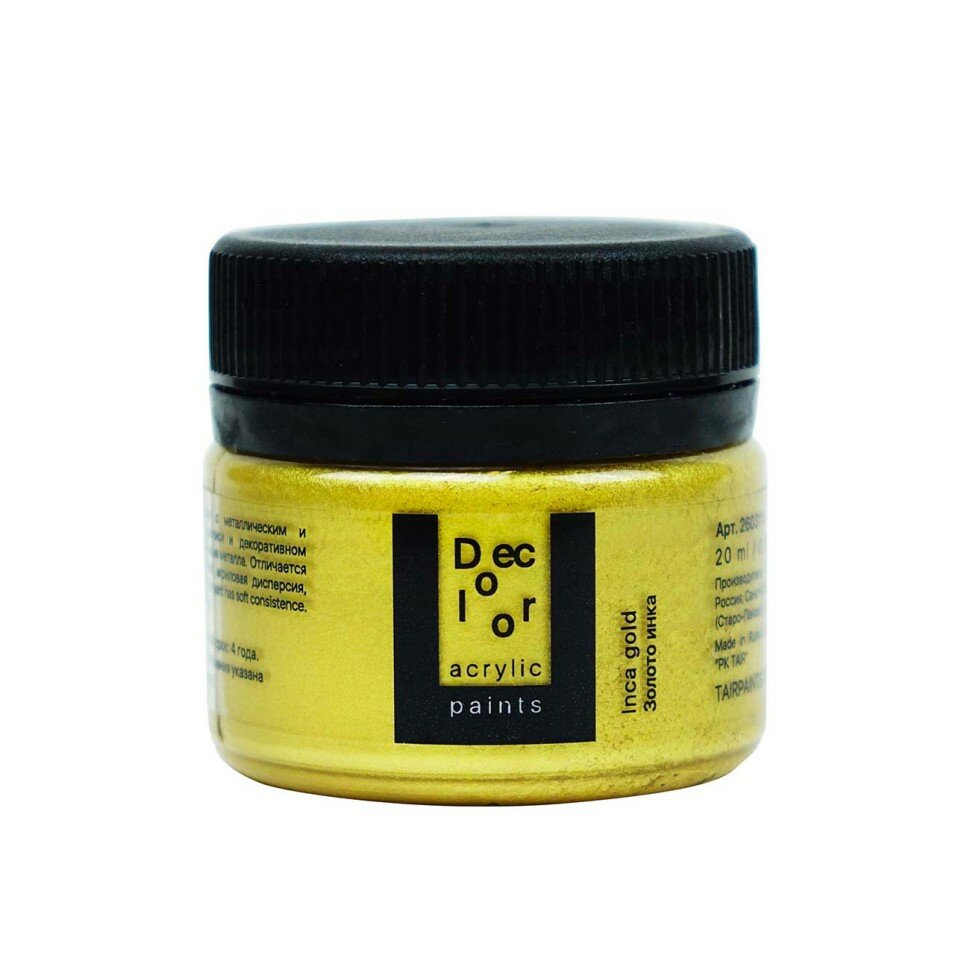 Акрил Золото инка Деколор 20мл, артикул 2603118