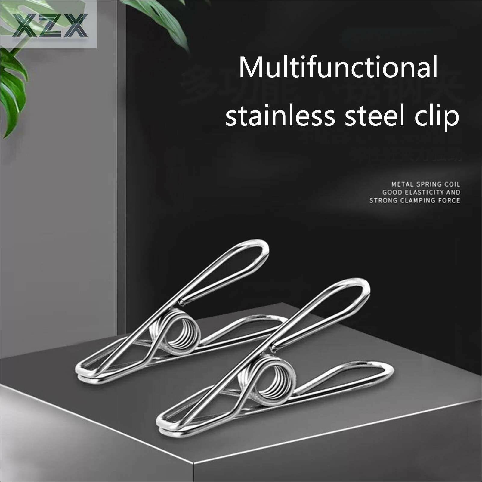 Набор из 60 многофункциональных зажимов для одежды из нержавеющей стали, зажим для одежды