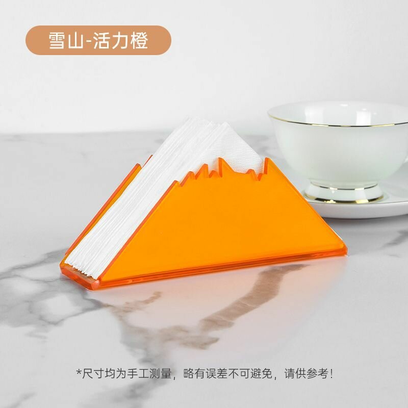 Держатель для салфеток из акрила Snow Mountain ярко-оранжевый для отеля и ресторана