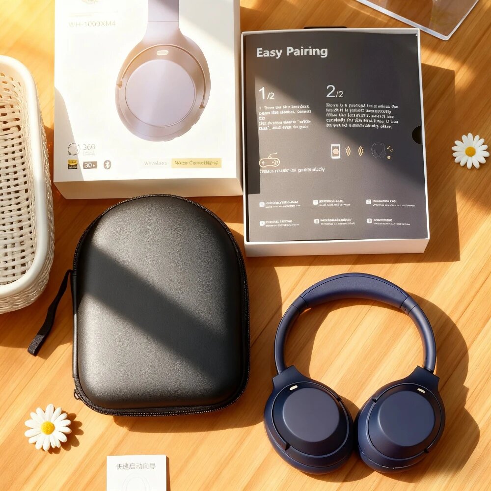 ШумЗащ YM MAll наушники WH-1000XM4 мягкие амбушюры беспроводная свобода домашнее использование комфорт