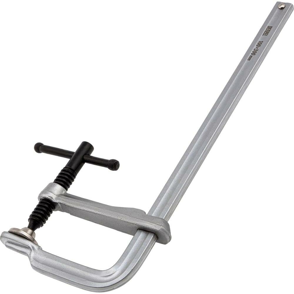 F-образная струбцина Denzel 100x300мм, кованая 20470