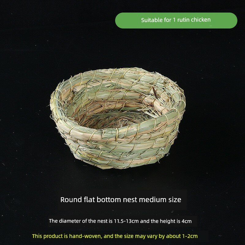 Специальное гнездо из травы для перепелов, куриное гнездо, гнездо для откладывания яиц перепелов, птичье гнездо, теплое