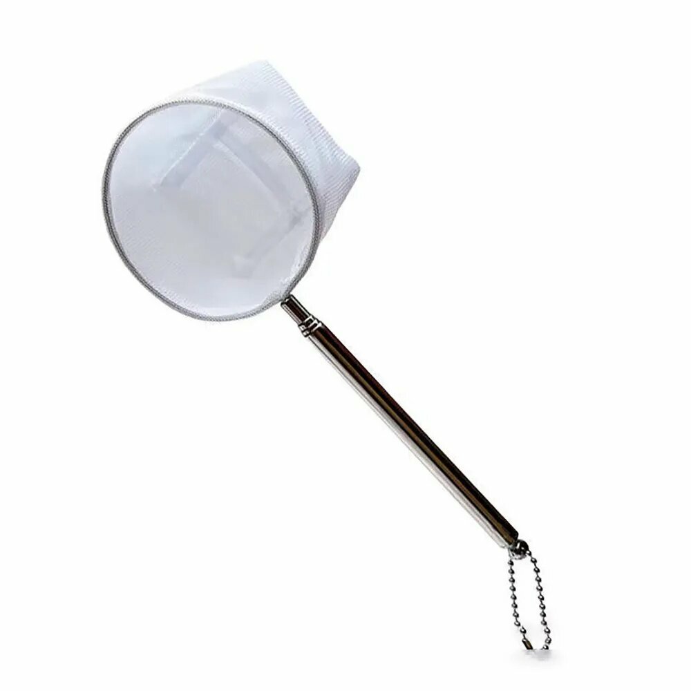 Сачок для аквариумных креветок из нержавеющей стали с выдвижной ручкой, мелкая ячейка для ловли артемий, очистка аквариума для мелких рыб