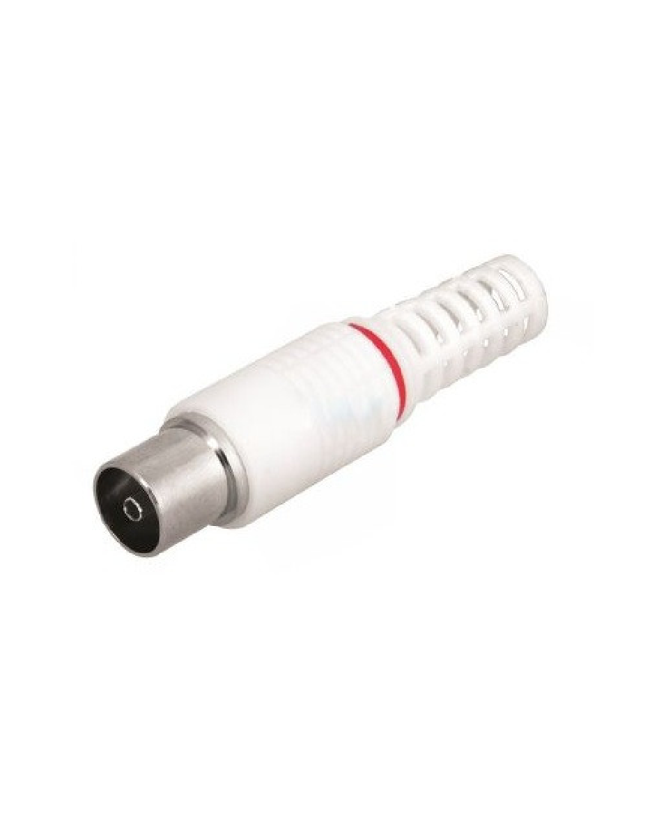 Разъем PROconnect 05-2043-2, антенный, гнездо, без пайки, белый, 100шт